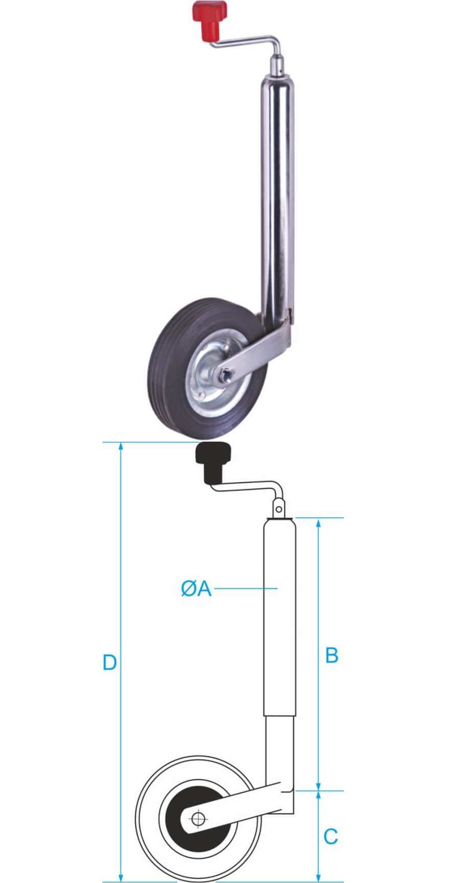 Jockey Wheel Parking Jack - JRS Parts