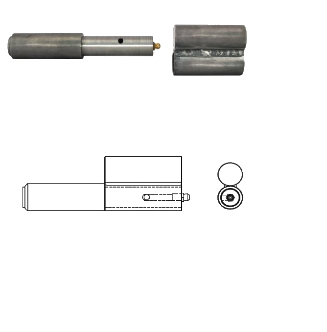Steel Barrel Hinges with Welded Bar - JRS Parts