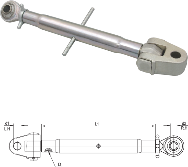TOP LINK ASSEMBLY WITH ARTICULATED YOKE - JRS Parts
