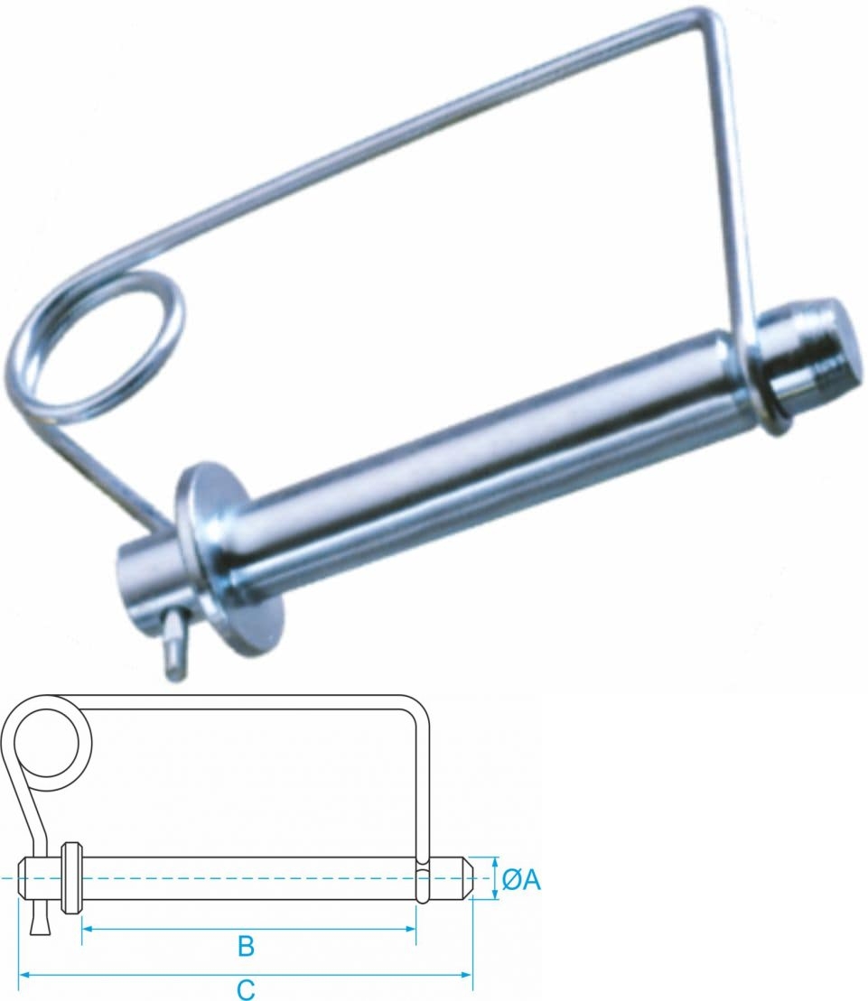 Wire Lock Hitch Pin - JRS Parts